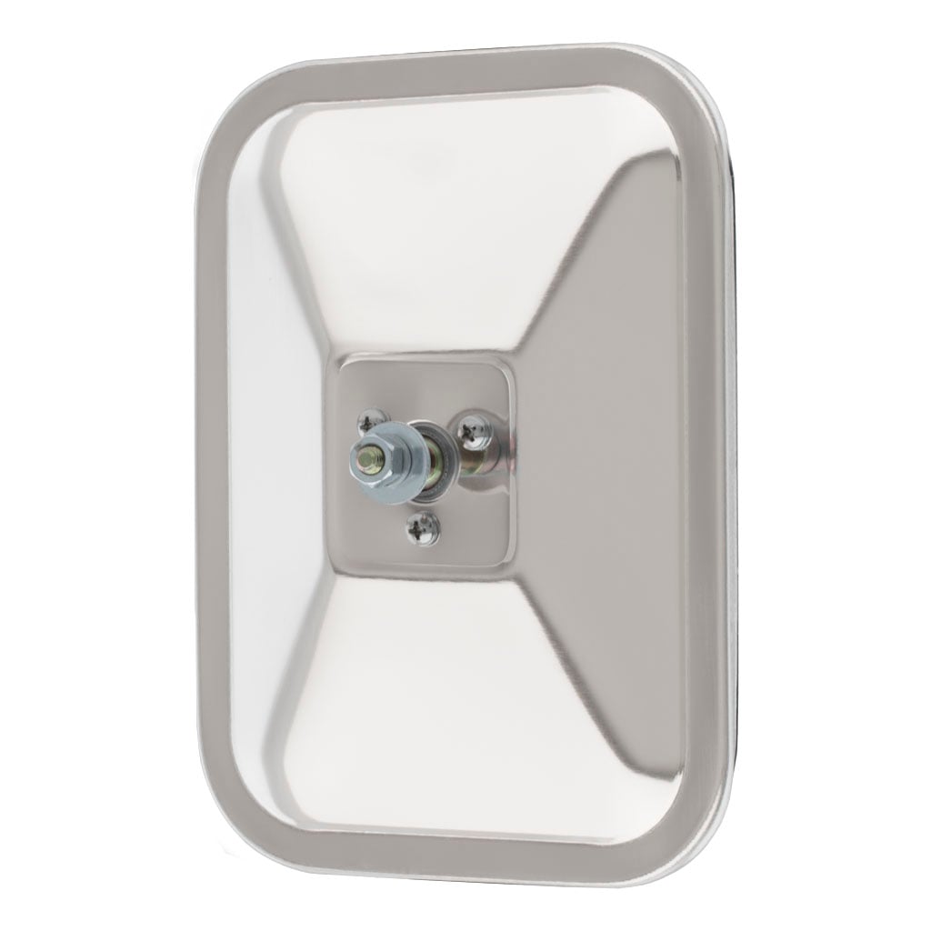 RETRAC | 5-1/2" x 7-1/2" Stainless Rectangular Center-Mount Convex ...
